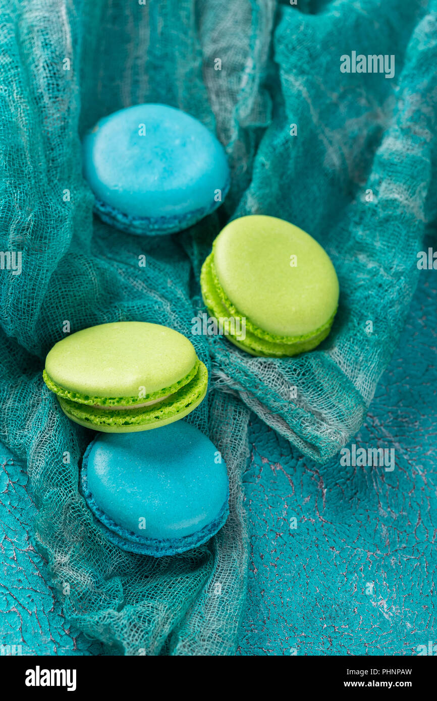 Cake macaron or macaroon, colorful almond cookies Stock Photo - Alamy