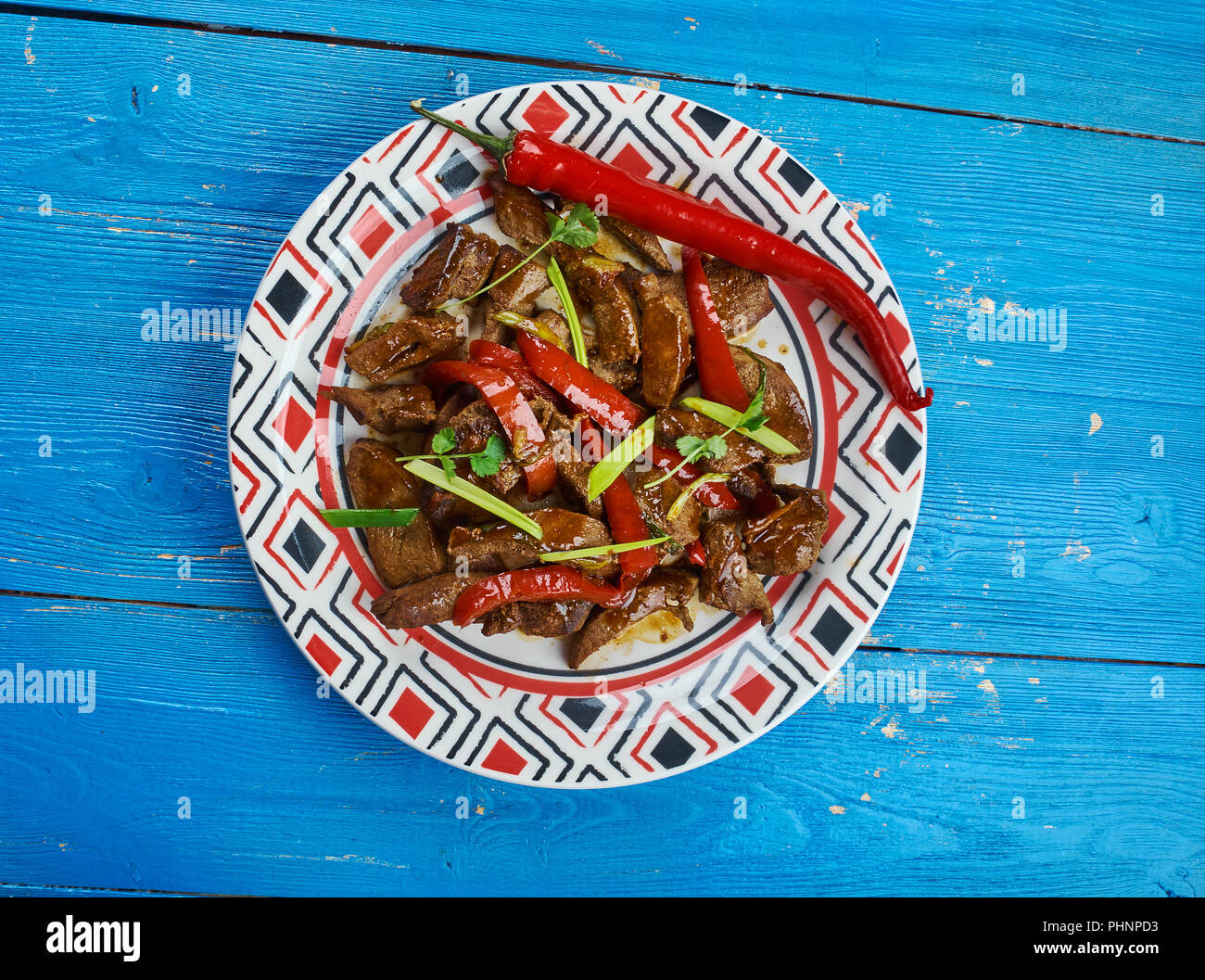 Mutton kidney roasted Stock Photo - Alamy