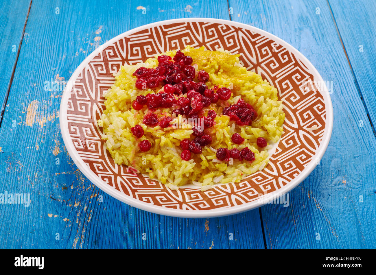 Persian Cranberry Rice Pilaf Stock Photo - Alamy
