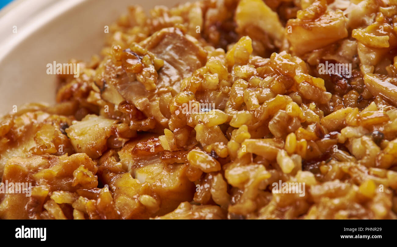 Croatian-style cuttlefish risotto Stock Photo - Alamy