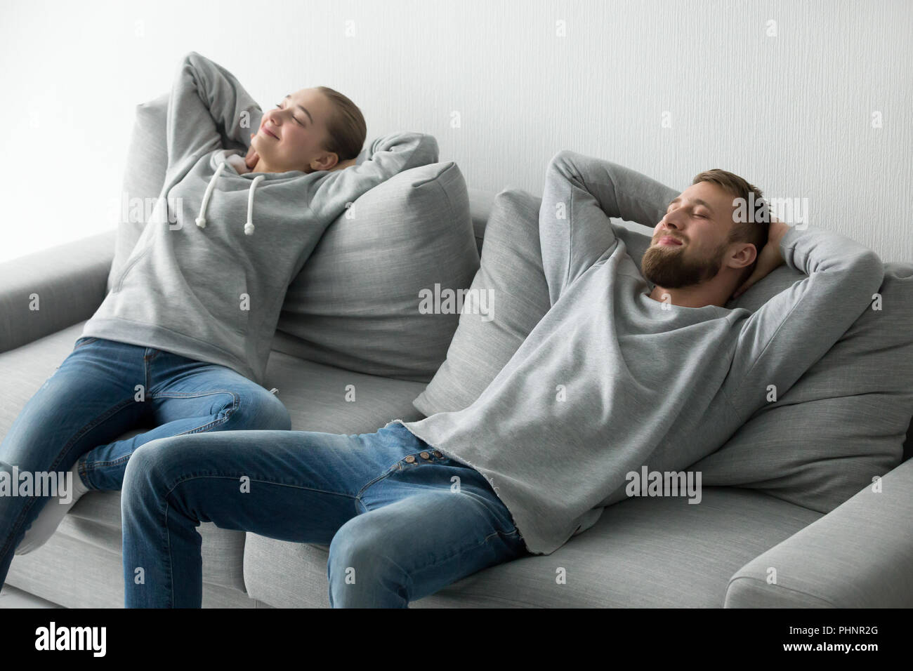 Nap on the sofa hi-res stock photography and images - Alamy