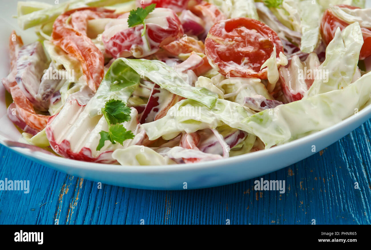 Spicy Mexican Cabbage Slaw Stock Photo - Alamy