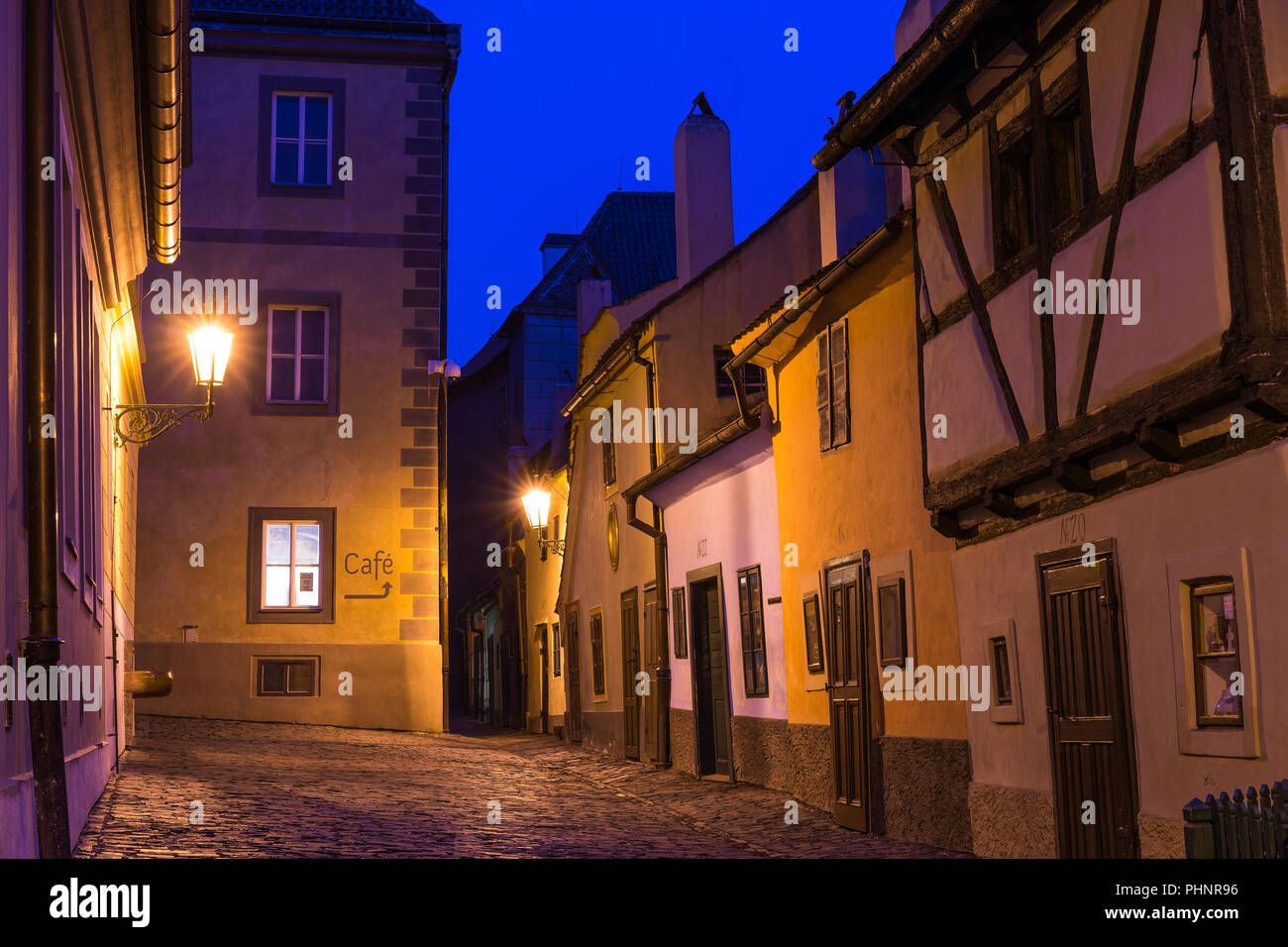 Golden Lane on Prague Castle Stock Photo - Alamy