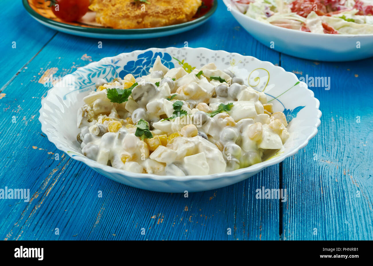 Polish vegetable salad Stock Photo - Alamy