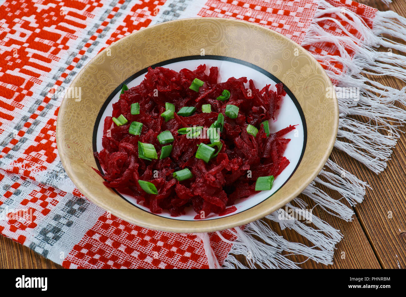 Polish Beet Salad Stock Photo - Alamy