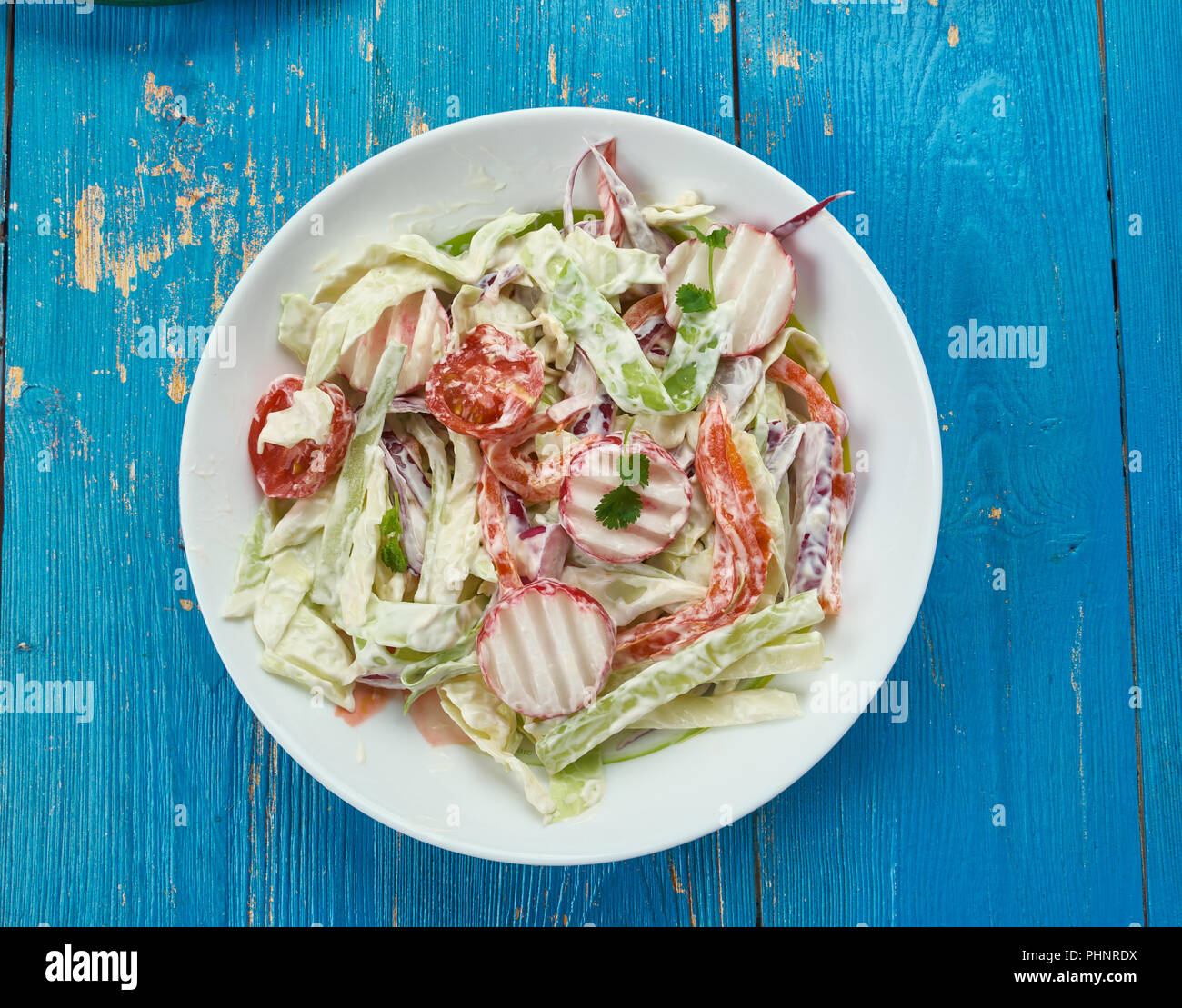 Spicy Mexican Cabbage Slaw Stock Photo - Alamy