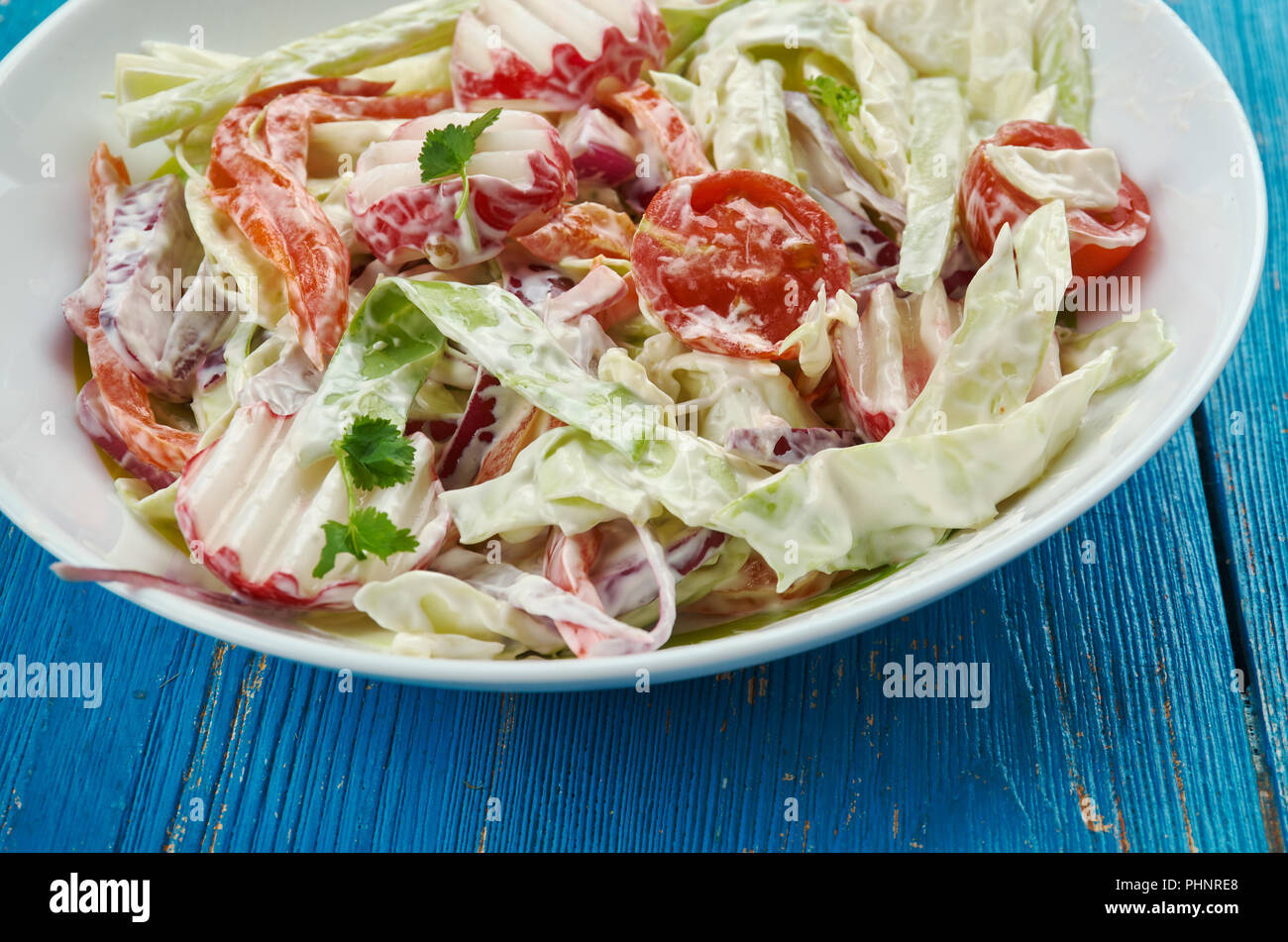Spicy Mexican Cabbage Slaw Stock Photo - Alamy