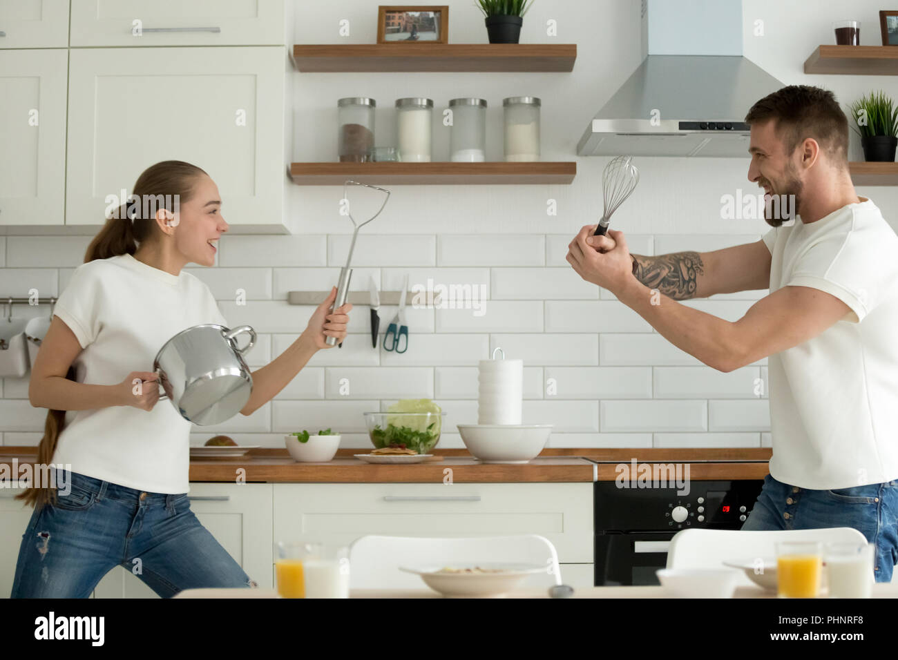 Cooking duel hi-res stock photography and images - Alamy