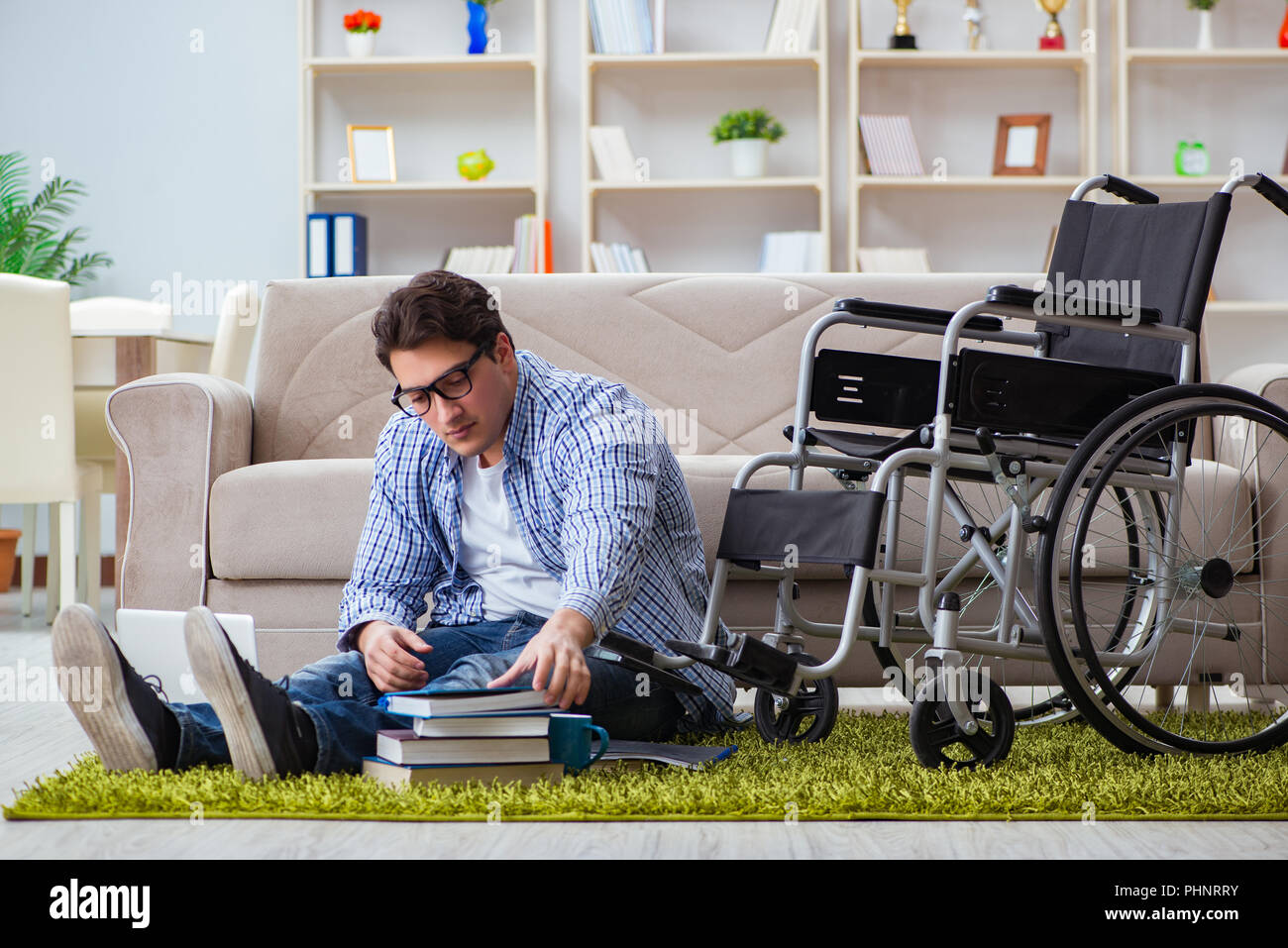 Taking care disabled student hi-res stock photography and images - Alamy