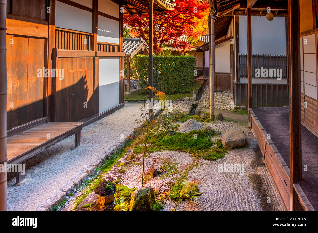 Autumn visit in Manshu-in Temple, Kyoto, Japan Stock Photo - Alamy