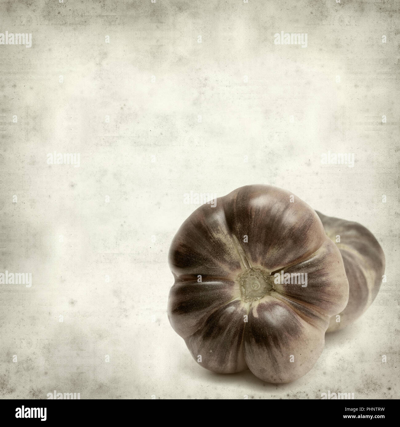textured old paper background with blue tomatoes Stock Photo - Alamy