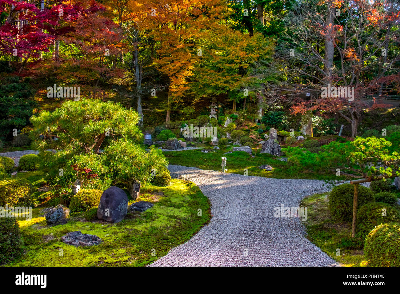 Autumn visit in Manshu-in Temple, Kyoto, Japan Stock Photo - Alamy