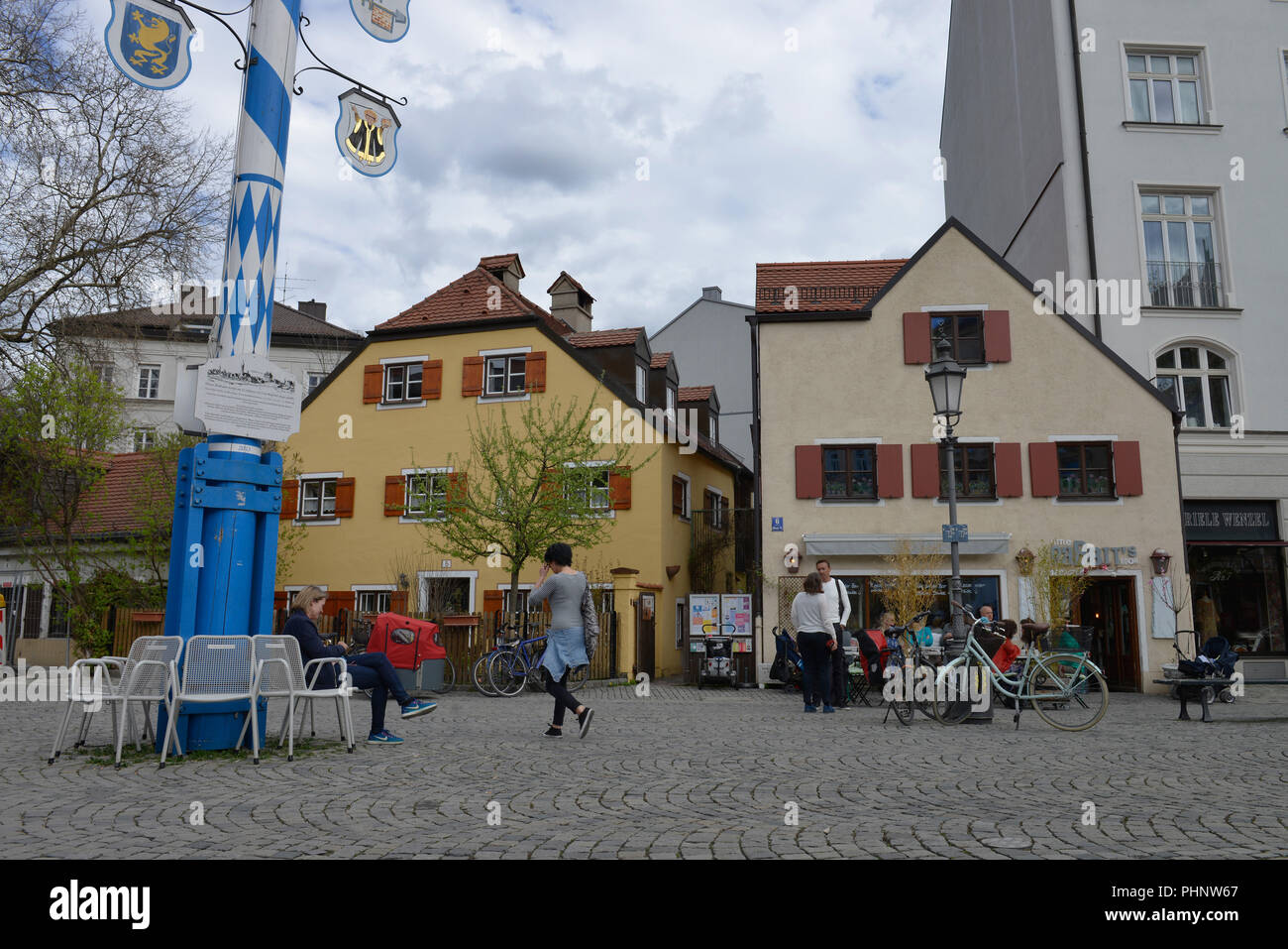 Wiener Platz, Alt-Haidhausen, Haidhausen, Muenchen, Bayern, Deutschland ...