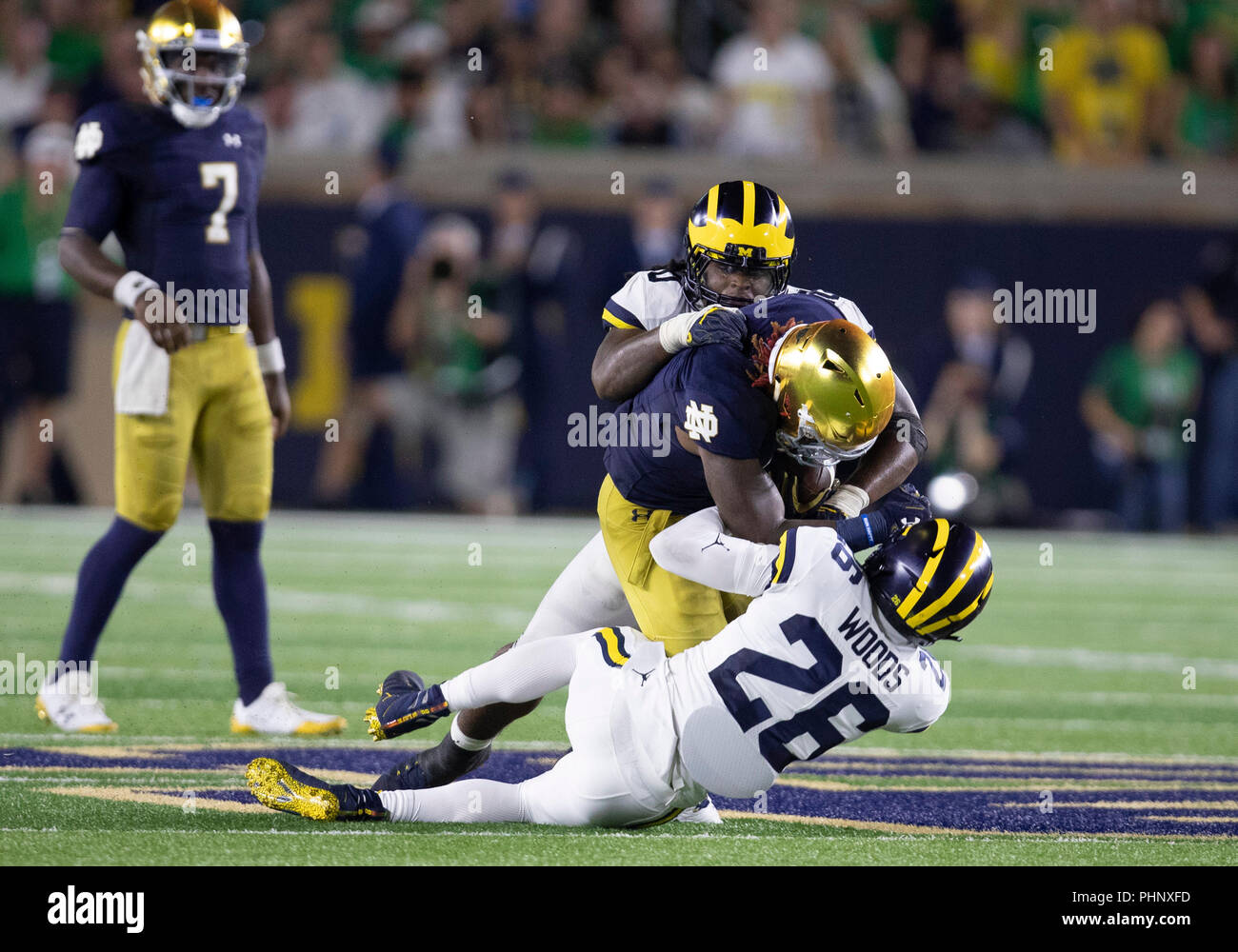 South Bend, Indiana, USA. 01st Sep, 2018. Michigan defensive back J ...