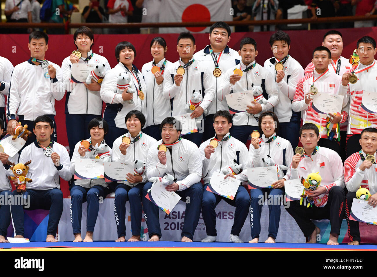 Jakarta, Indonesia. Credit: MATSUO. 1st Sep, 2018. Japan team group ...