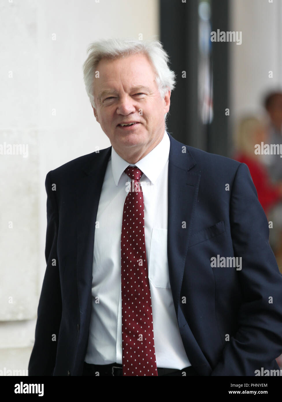 London, UK, 2nd Sep 2018. David Davis Former Secretary of State for ...