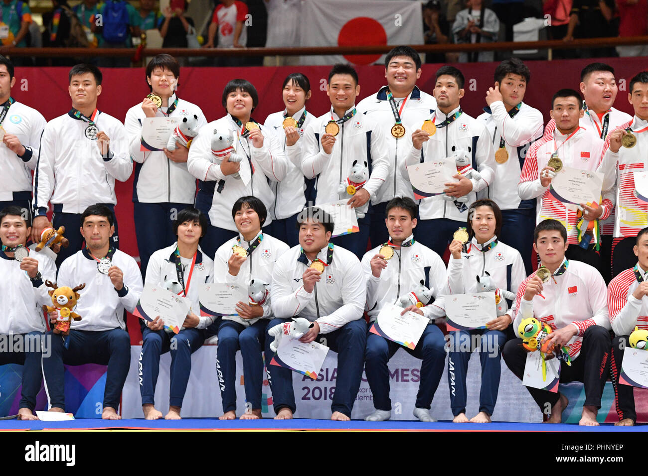 Jakarta, Indonesia. Credit: MATSUO. 1st Sep, 2018. Japan team group ...