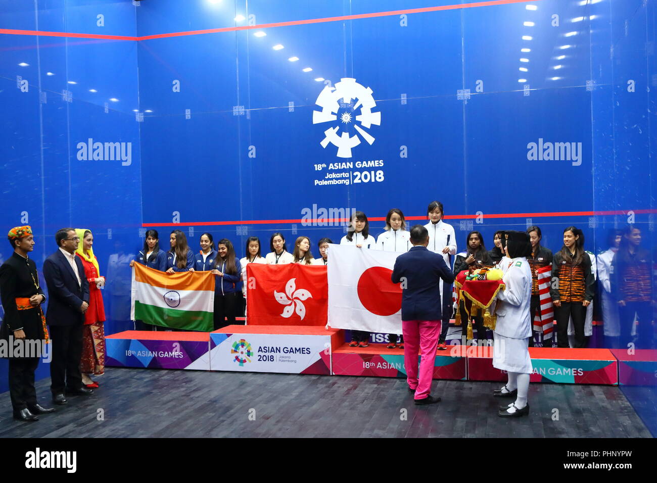 Jakarta, Indonesia. 1st Sep, 2018. General view Squash : Women's Team ...
