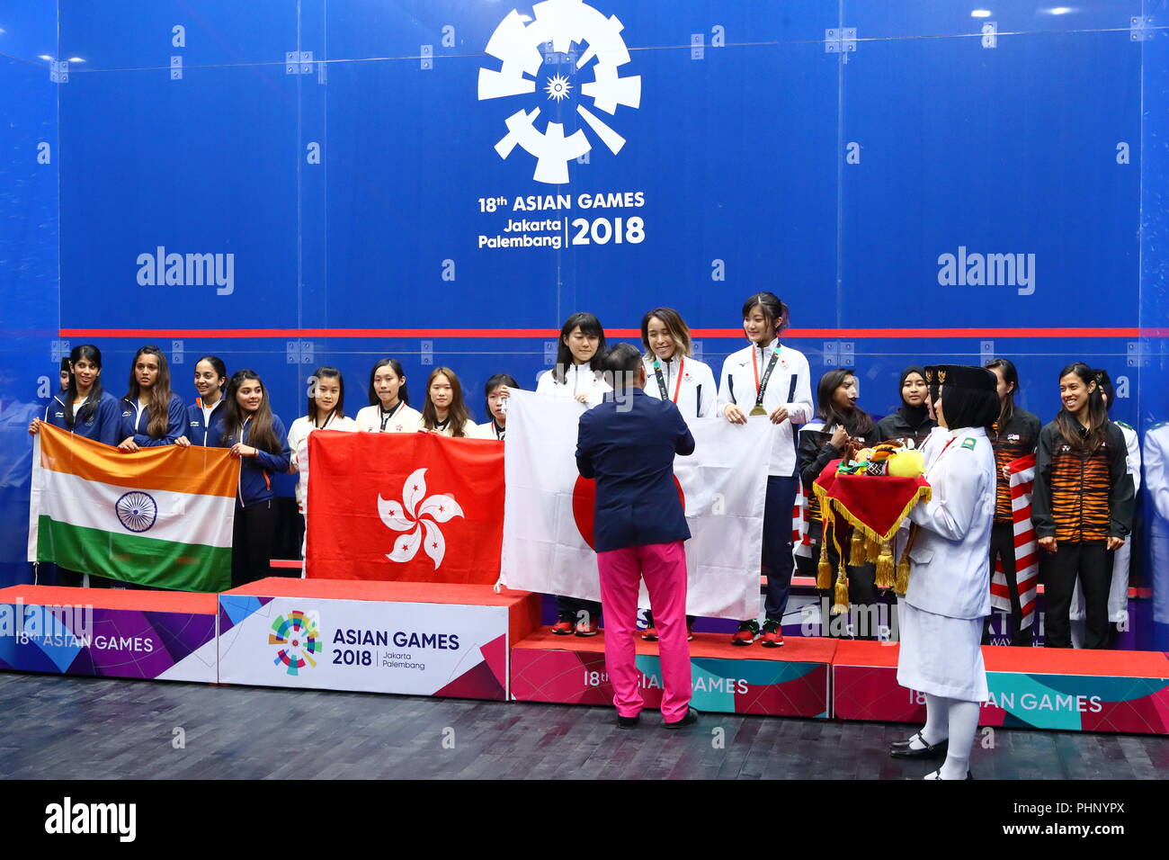 Jakarta, Indonesia. 1st Sep, 2018. General view Squash : Women's Team ...