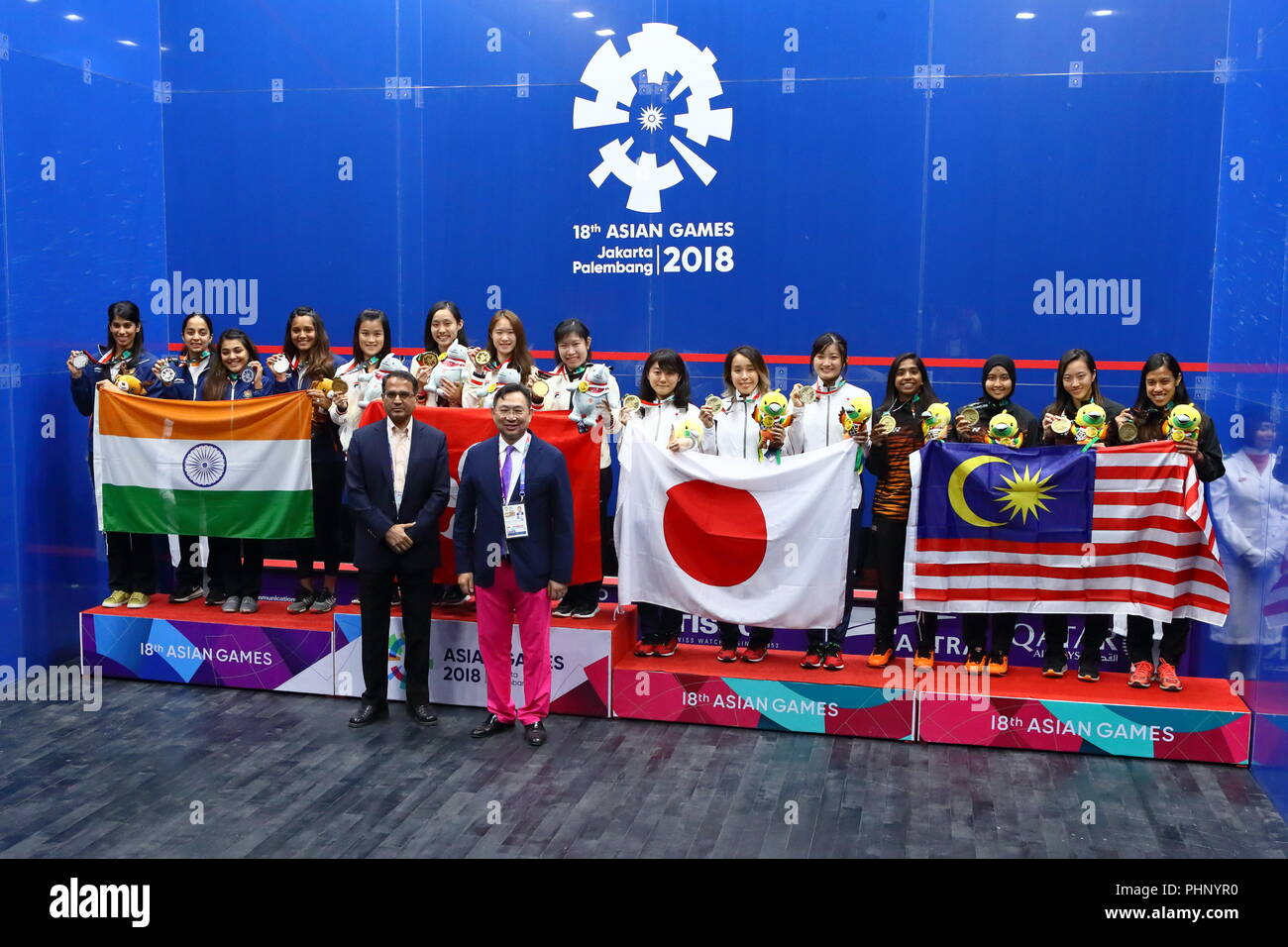 Jakarta, Indonesia. 1st Sep, 2018. General view Squash : Women's Team ...