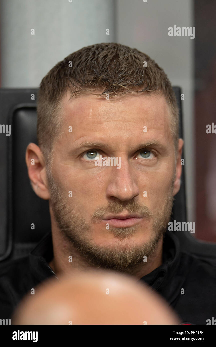 Ignazio Abate (Milan) during the Italian "Serie A" match between Milan ...