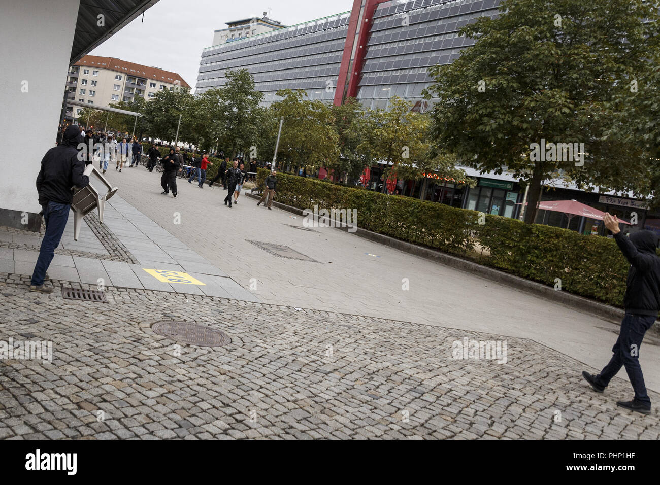September 1, 2018 - Clashes bewteen Antifa, Police and Neo-Nazis Credit ...