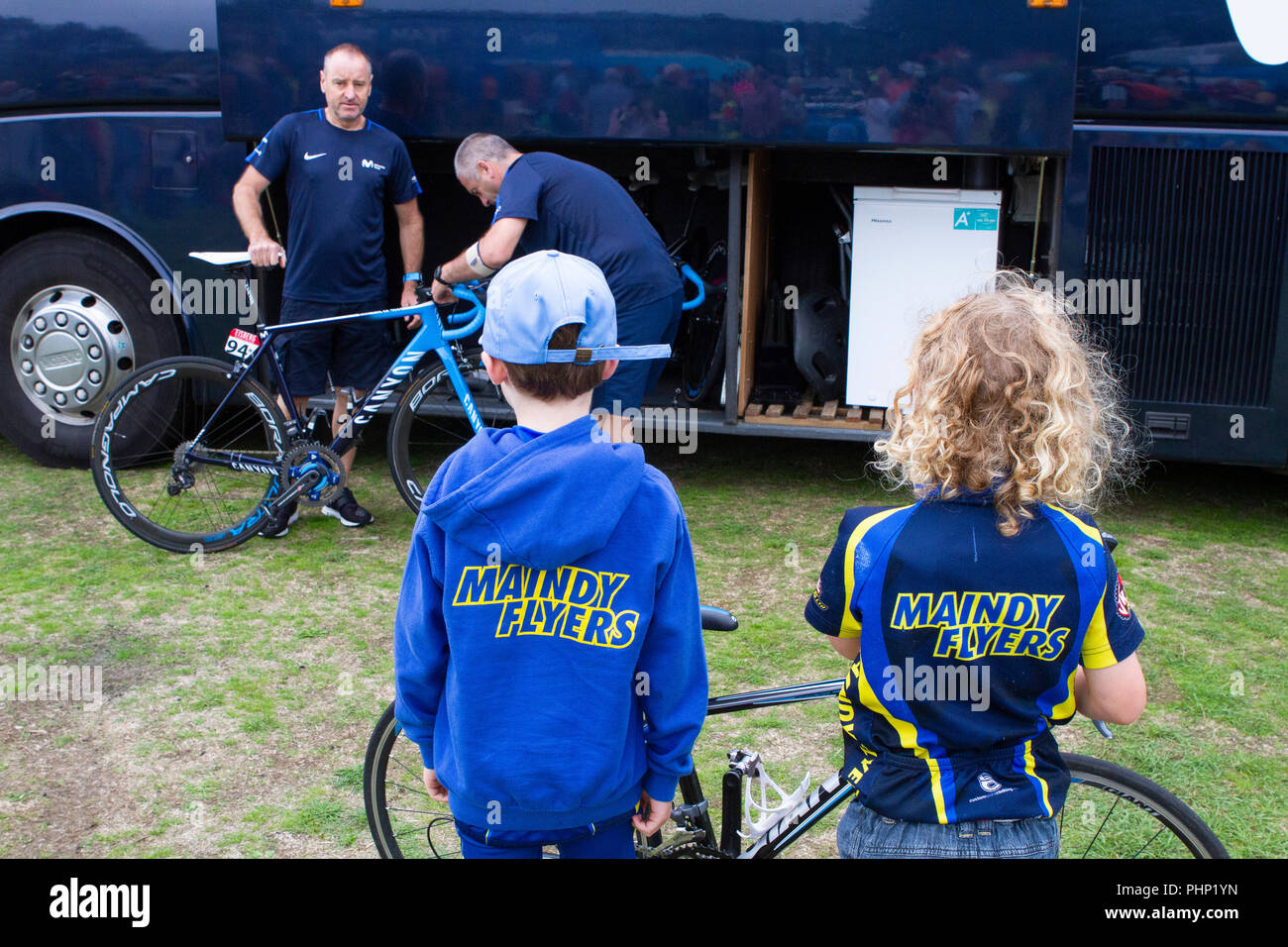 Pembrey Country Park, Pembrey, Wales, UK. Sunday 2 September 2018. Two ...