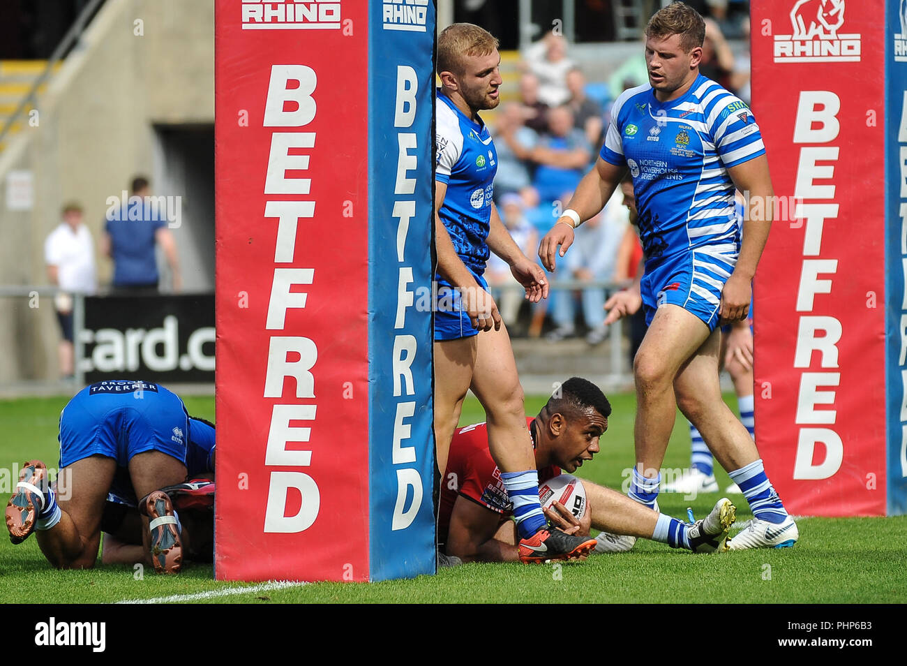 Shay Stadium, Halifax, UK. 2nd September 2018. Rugby League Super 8's ...