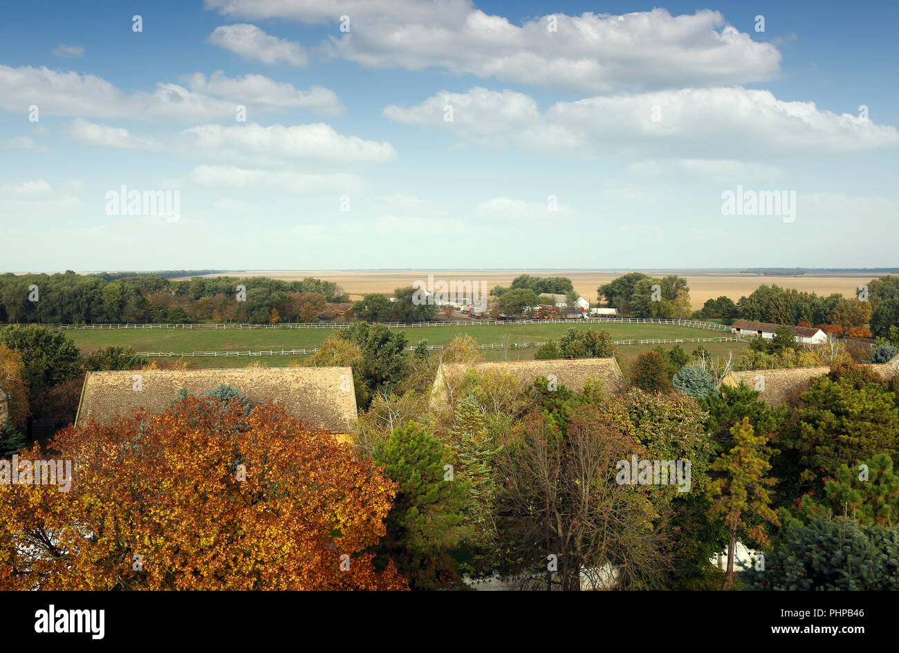 Landscape autumn fall farmland trees hi-res stock photography and ...