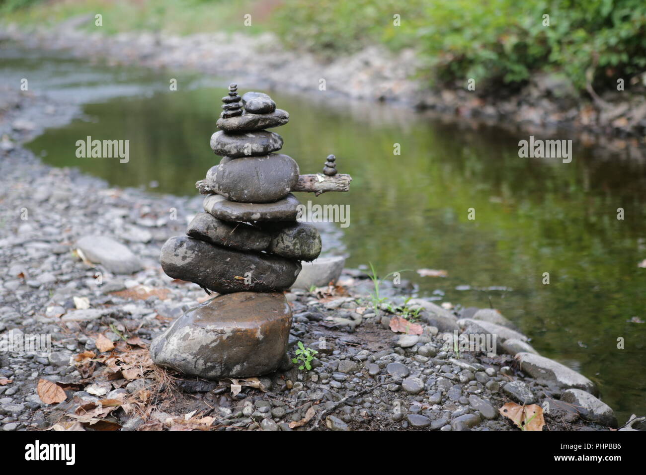 rock stone sculpture near water Stock Photo - Alamy