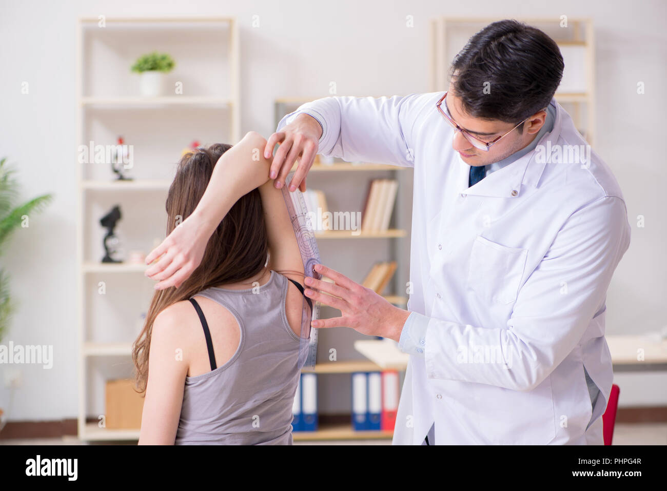 Shoulder flexibility test hi-res stock photography and images - Alamy
