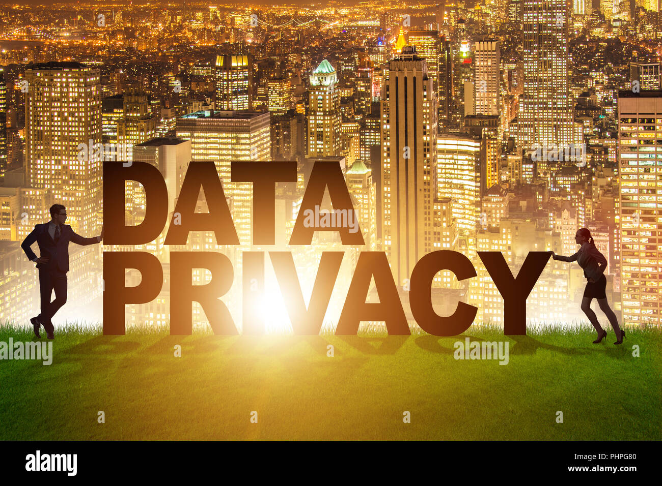 Data privacy concept in modern IT technology Stock Photo - Alamy