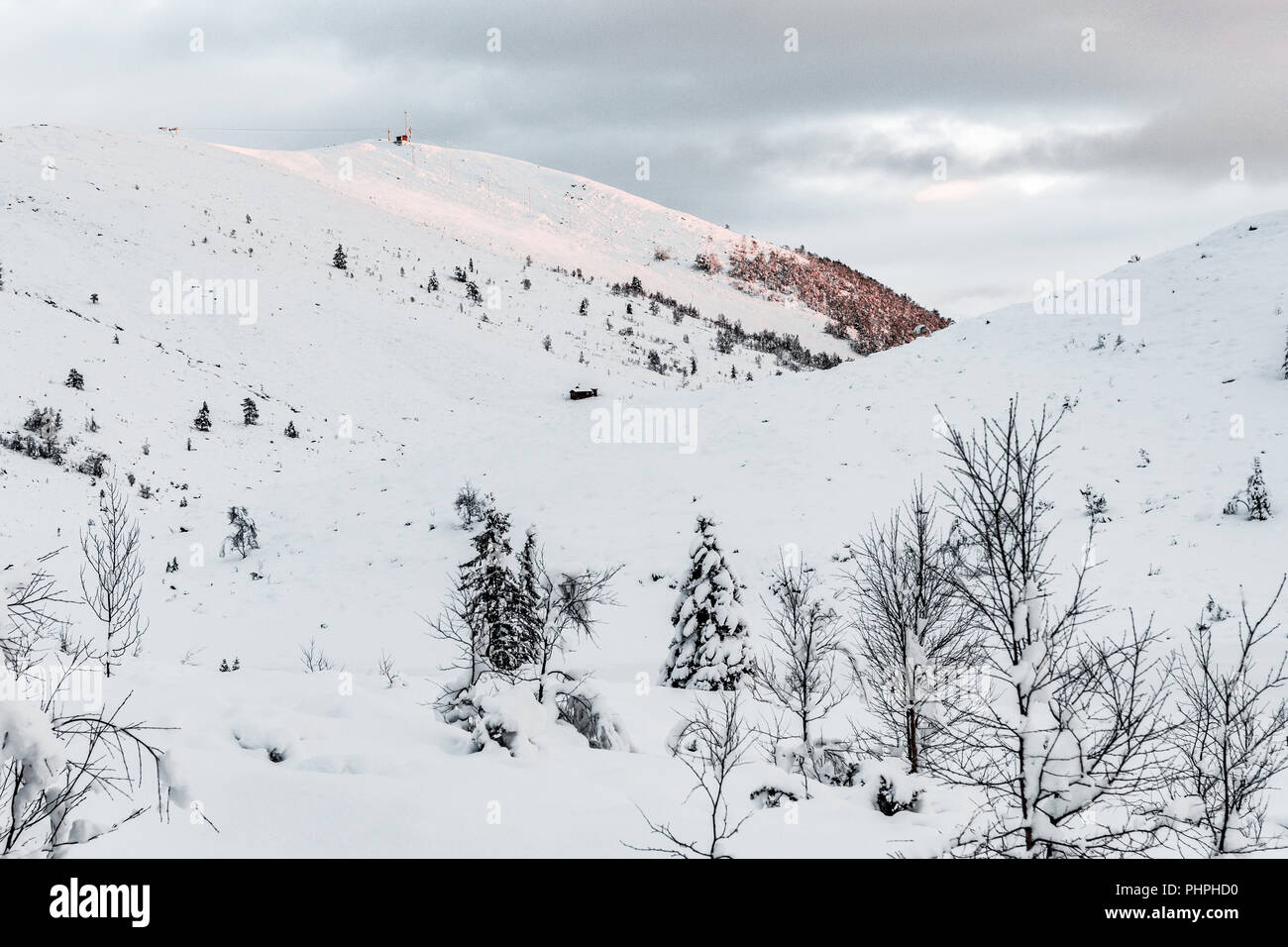Snow Landscape, near Volda Ørsta (norway Stock Photo - Alamy