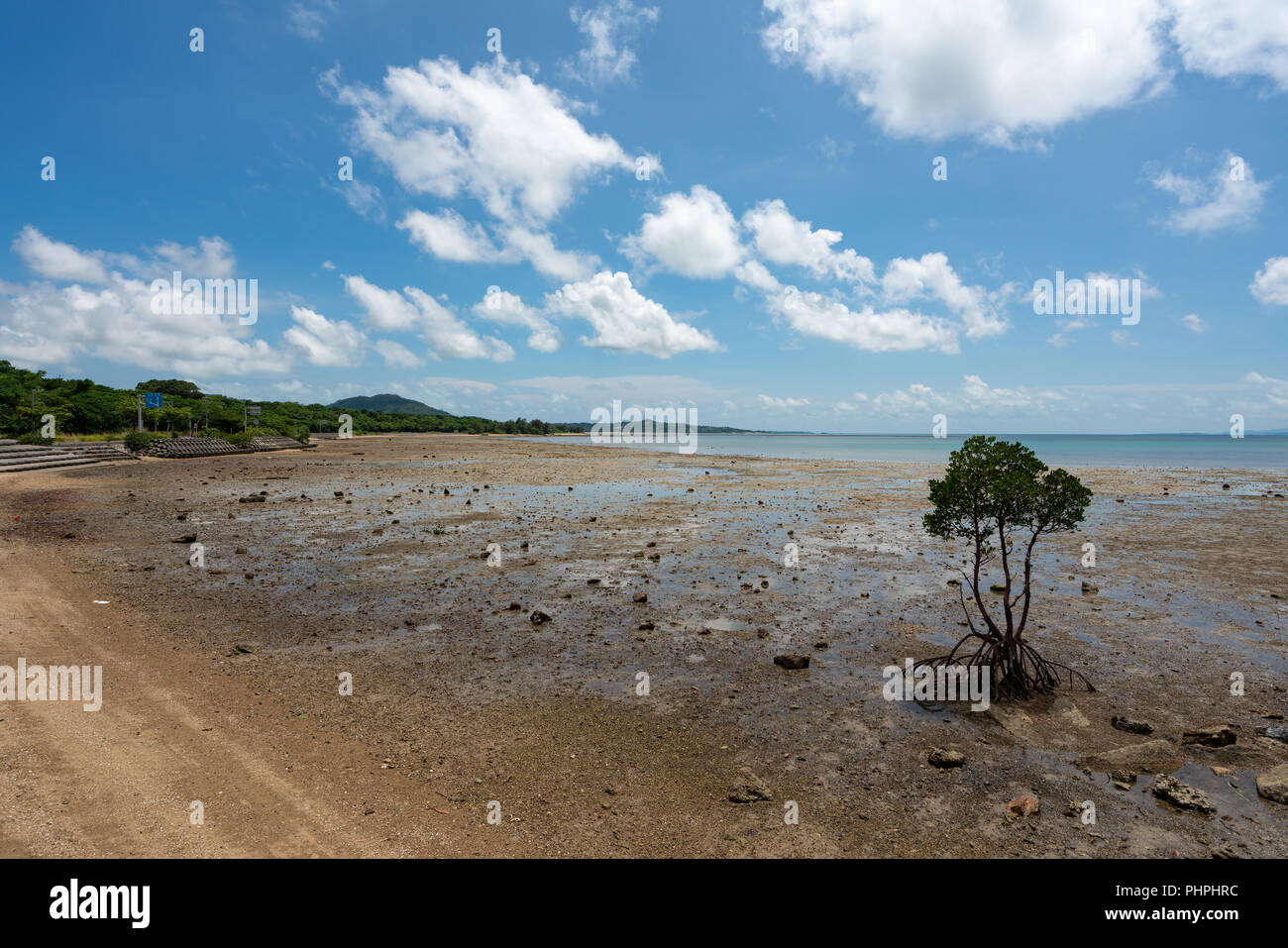 Landsape of Nagura Bay at low tide in Ishigaki Island of Okinawa, Japan ...