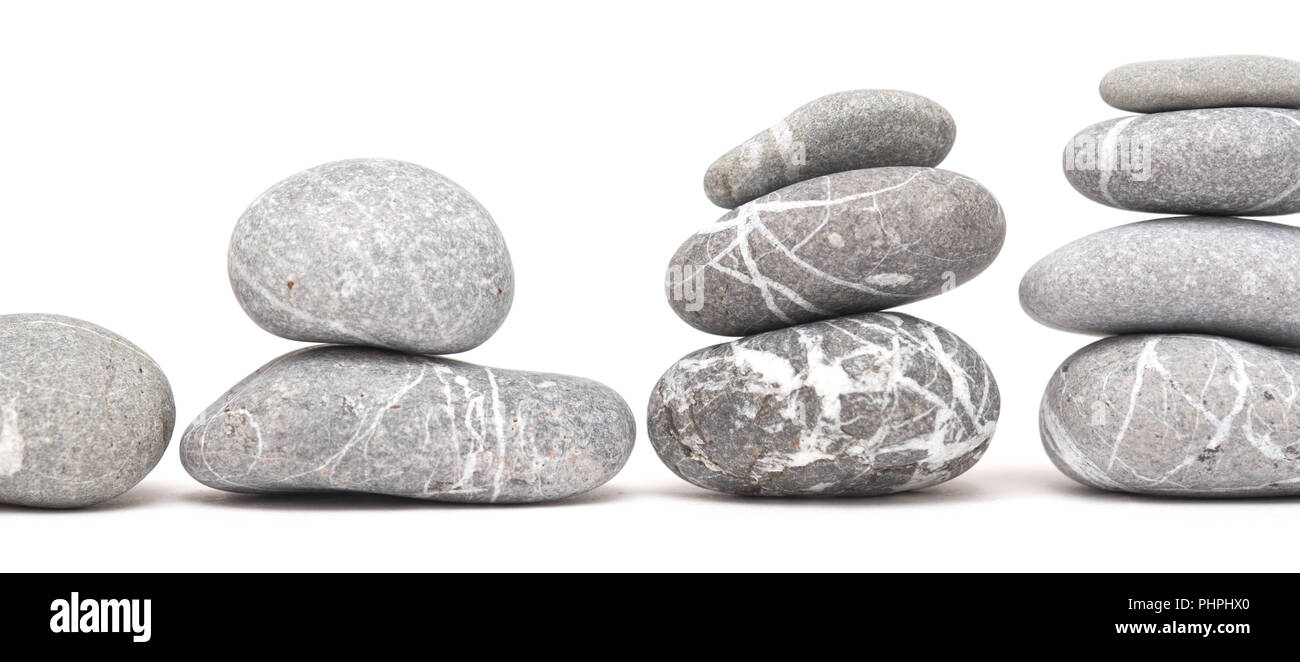 Piles of stones Stock Photo - Alamy