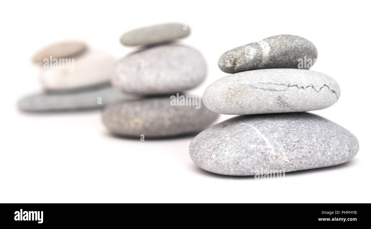 Piles of stones Stock Photo - Alamy