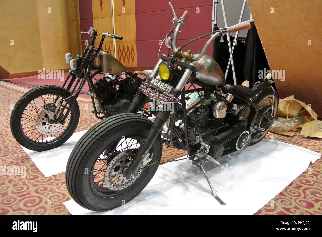 Custom motorcycle. Customized from old motorcycle model by the designer ...