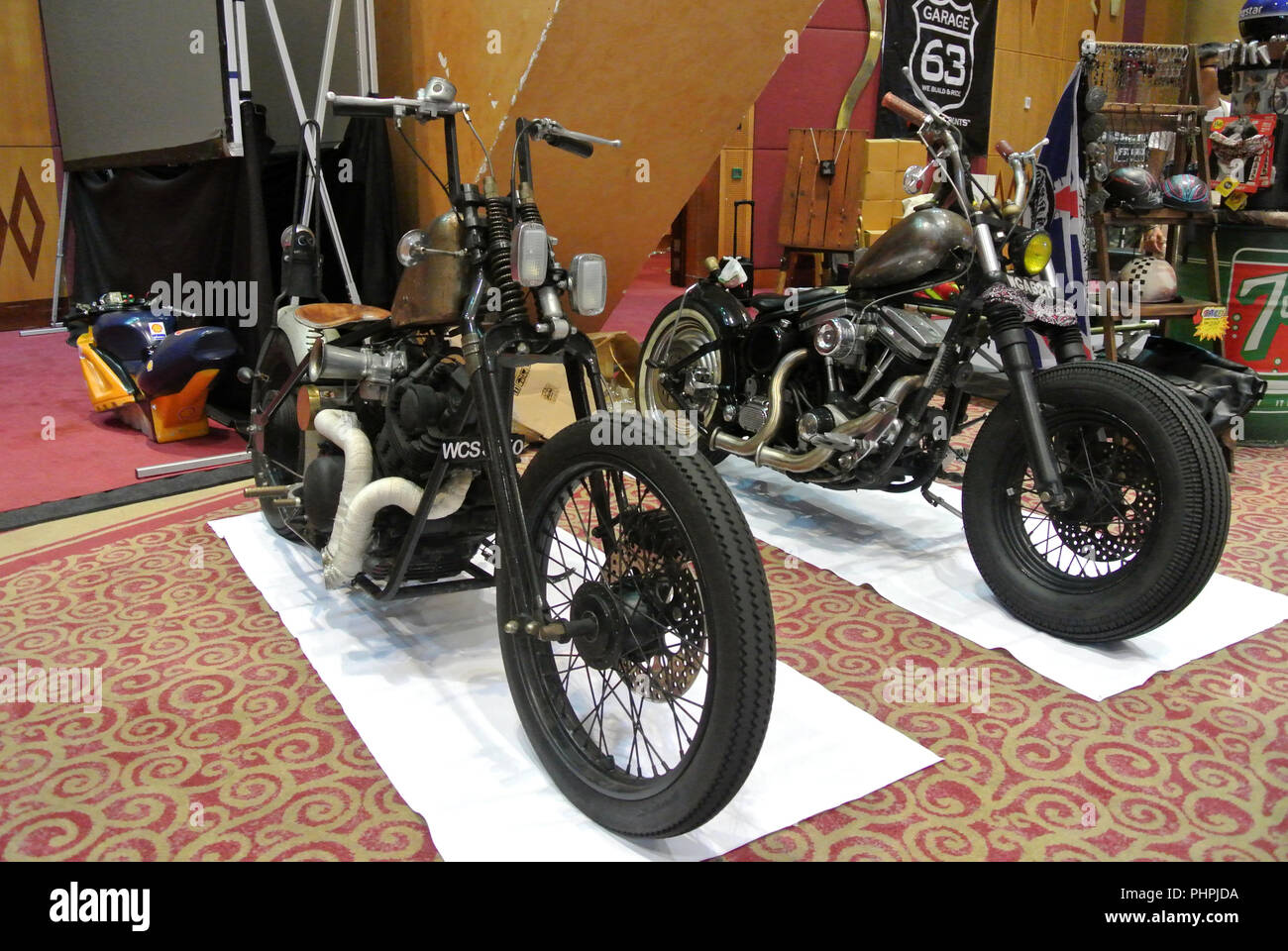 Custom motorcycle. Customized from old motorcycle model by the designer ...