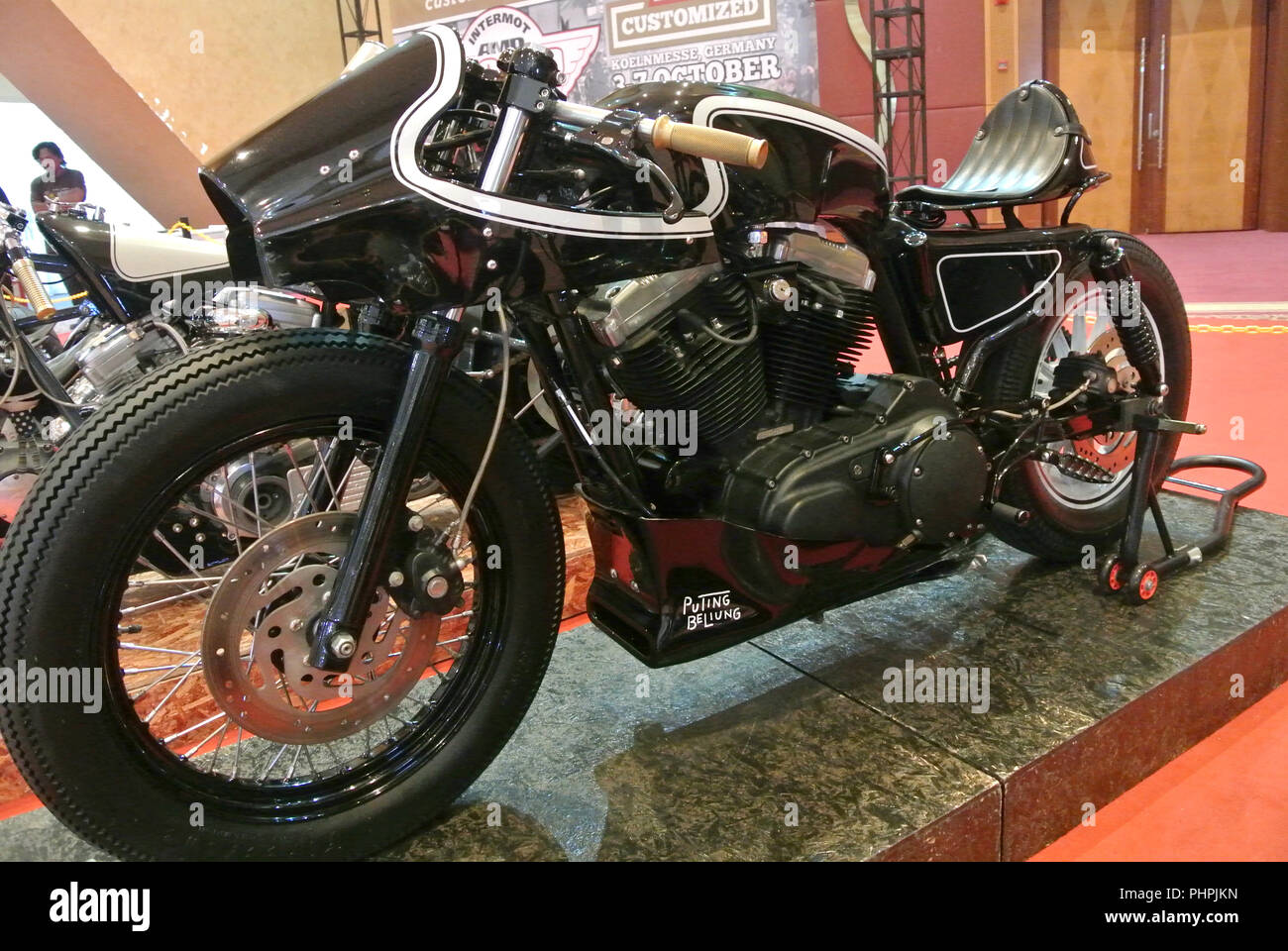 Custom motorcycle. Customized from old motorcycle model by the designer ...