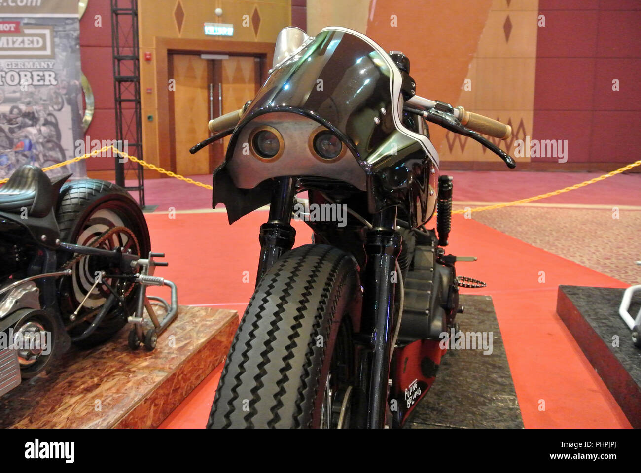 Custom motorcycle. Customized from old motorcycle model by the designer ...