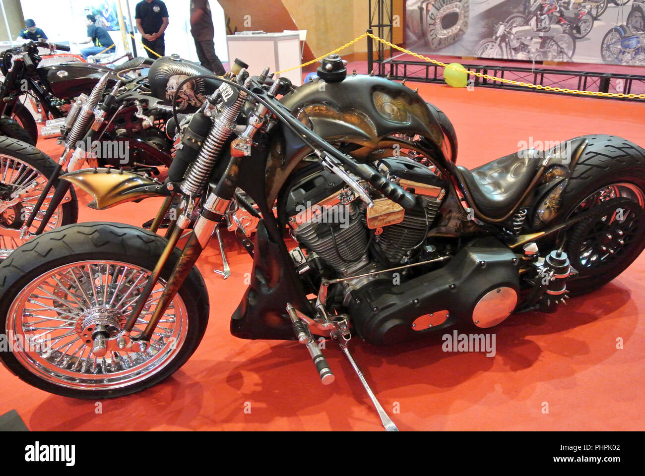 Custom motorcycle. Customized from old motorcycle model by the designer ...