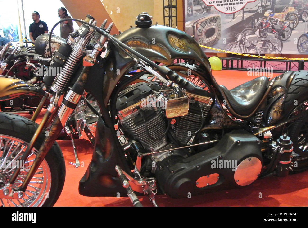 Custom motorcycle. Customized from old motorcycle model by the designer ...