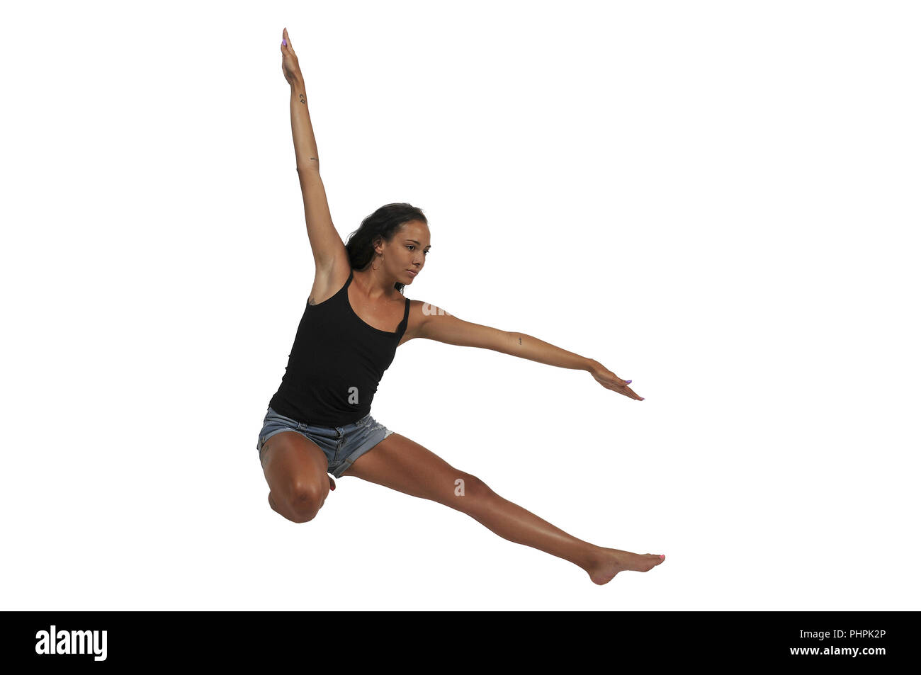 Beautiful woman dancer Stock Photo - Alamy