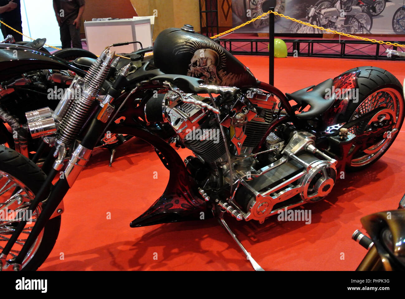 Custom motorcycle. Customized from old motorcycle model by the designer ...