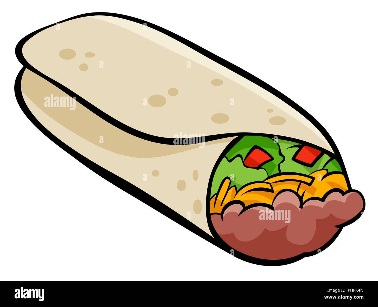 Burrito mexican food vector hi-res stock photography and images - Alamy