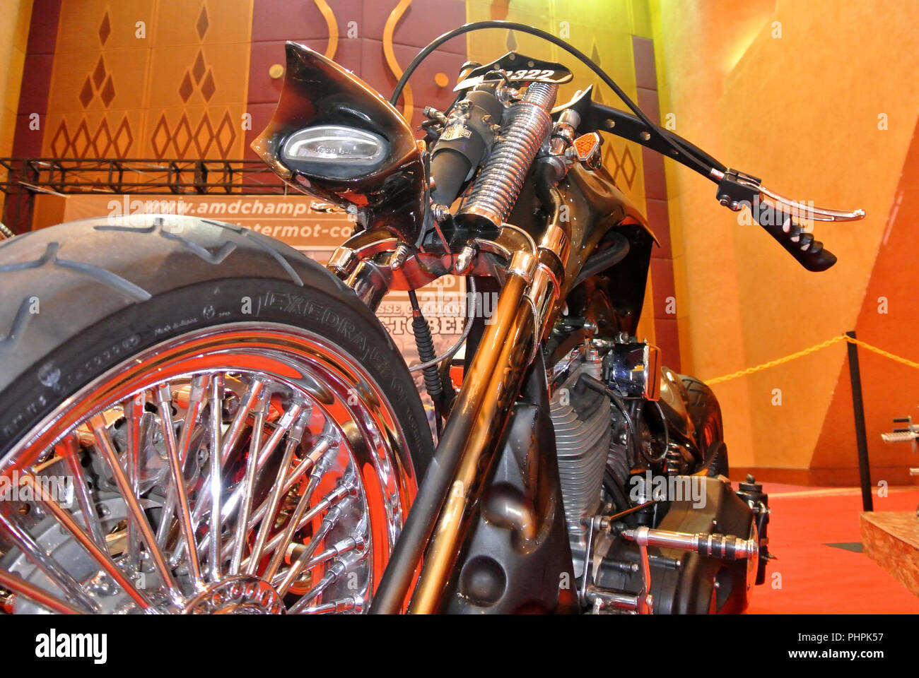 Custom motorcycle. Customized from old motorcycle model by the designer ...