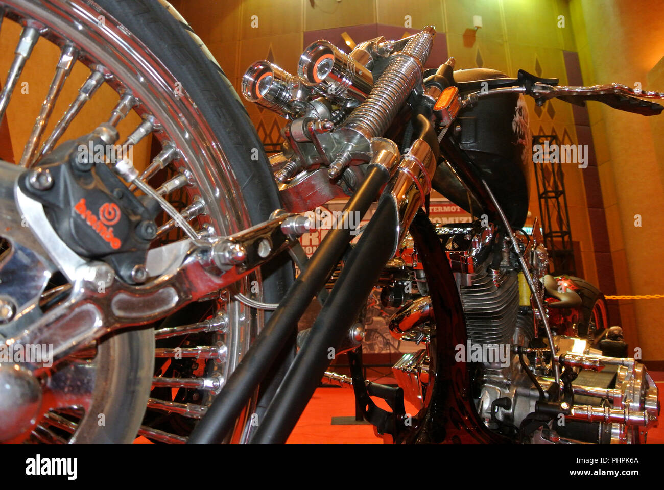 Custom motorcycle. Customized from old motorcycle model by the designer ...