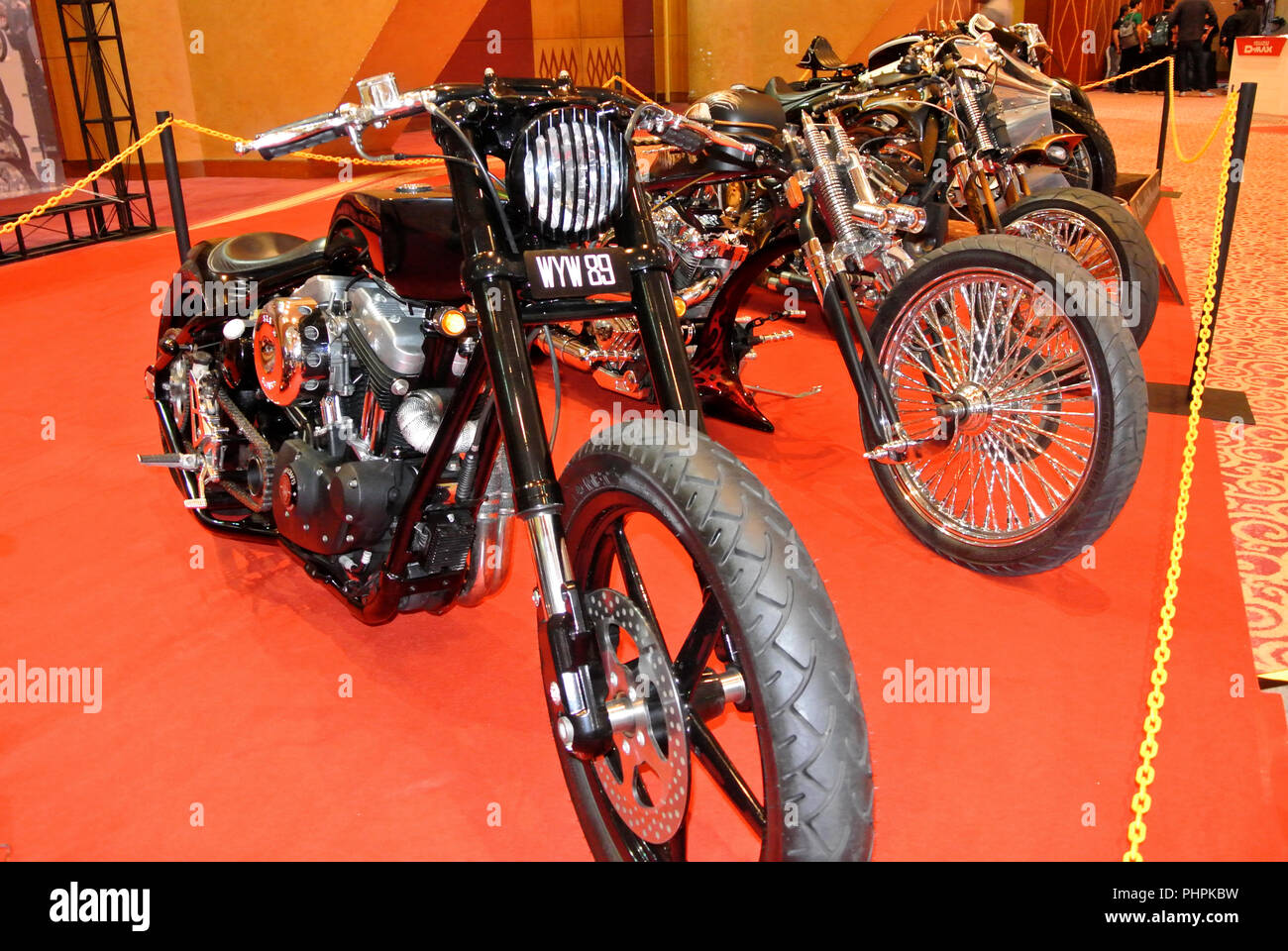 Custom motorcycle. Customized from old motorcycle model by the designer ...