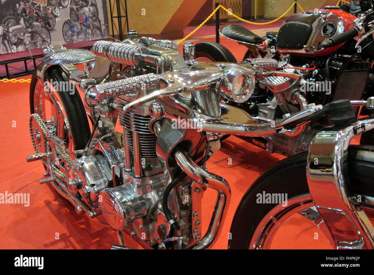 Custom motorcycle. Customized from old motorcycle model by the designer ...