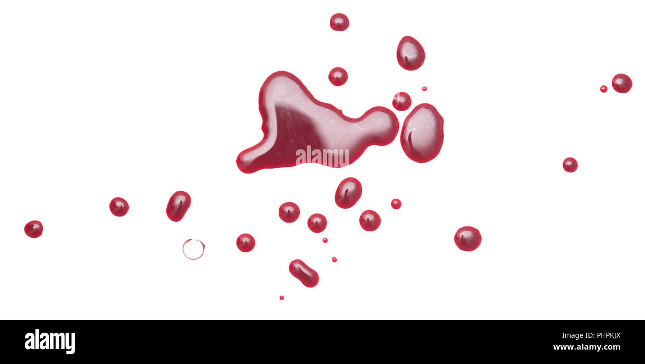 Blood on white Stock Photo - Alamy